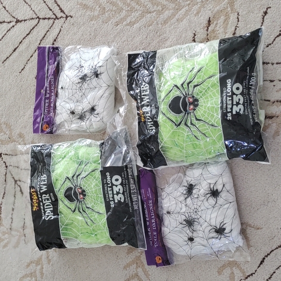 Spirit | Other | Spider Web Webbing White And Glowing Green Halloween ...